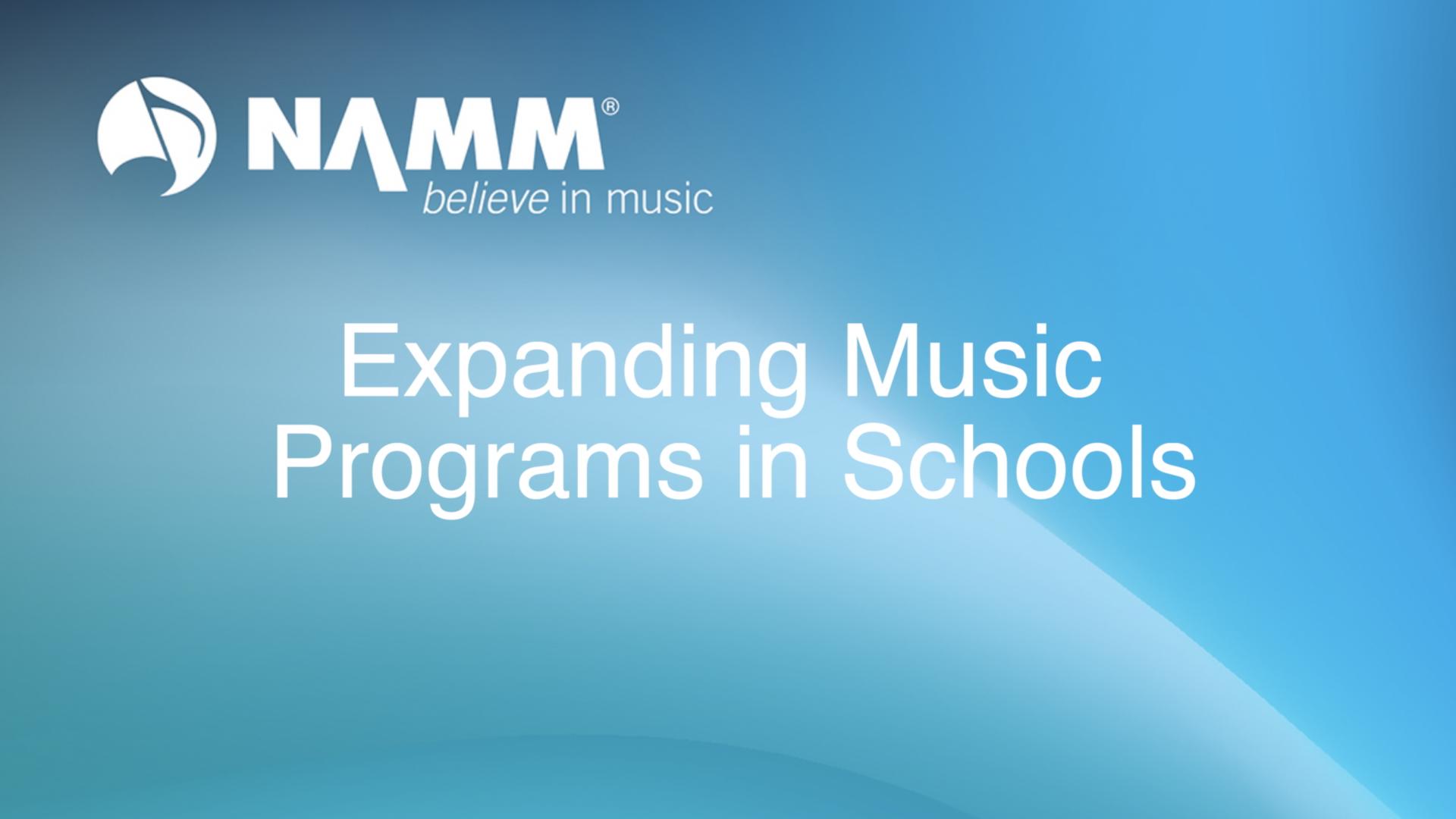 Expanding Music Programs in Schools Vignette | NAMM.org